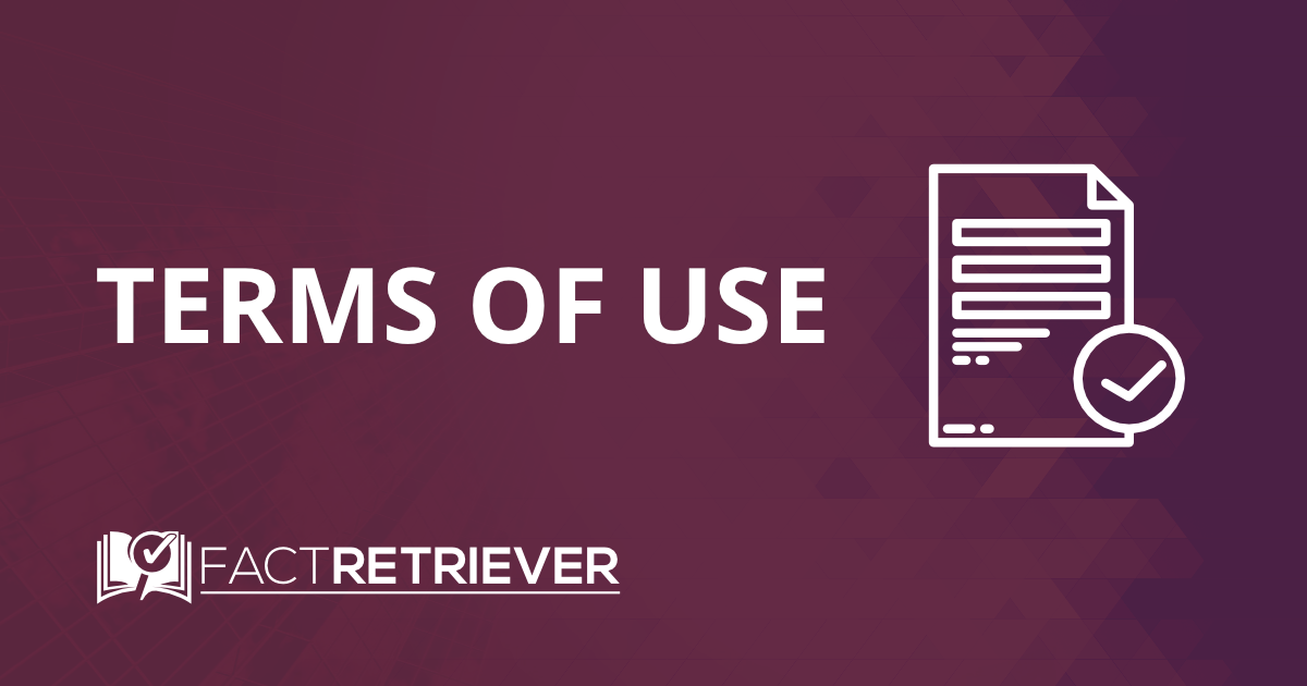 Terms of Use | FactRetriever.com