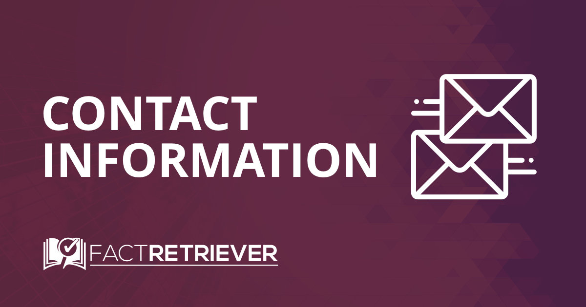 Contact Us | FactRetriever.com